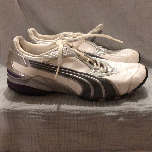 Puma | Shoes | Puma Cell Technology In Purple And Silver Sz | Poshmark